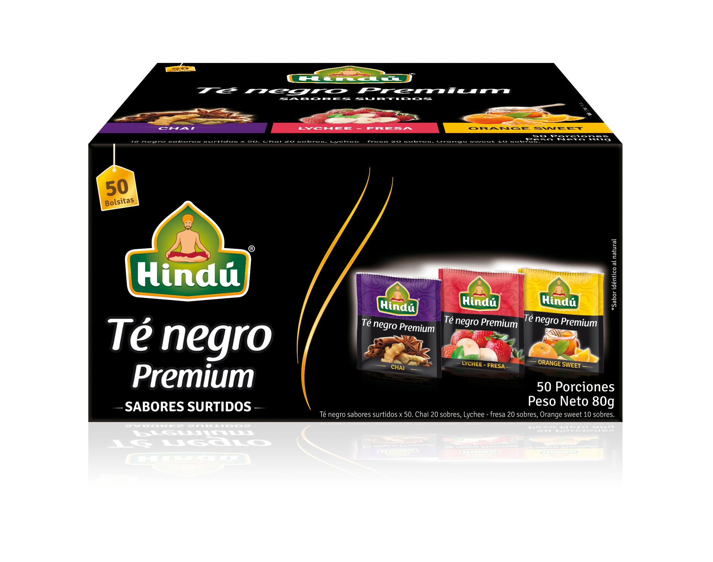 Agricola Himalaya Té Negro Premium Sabores Surtidos X50 Instante Shop